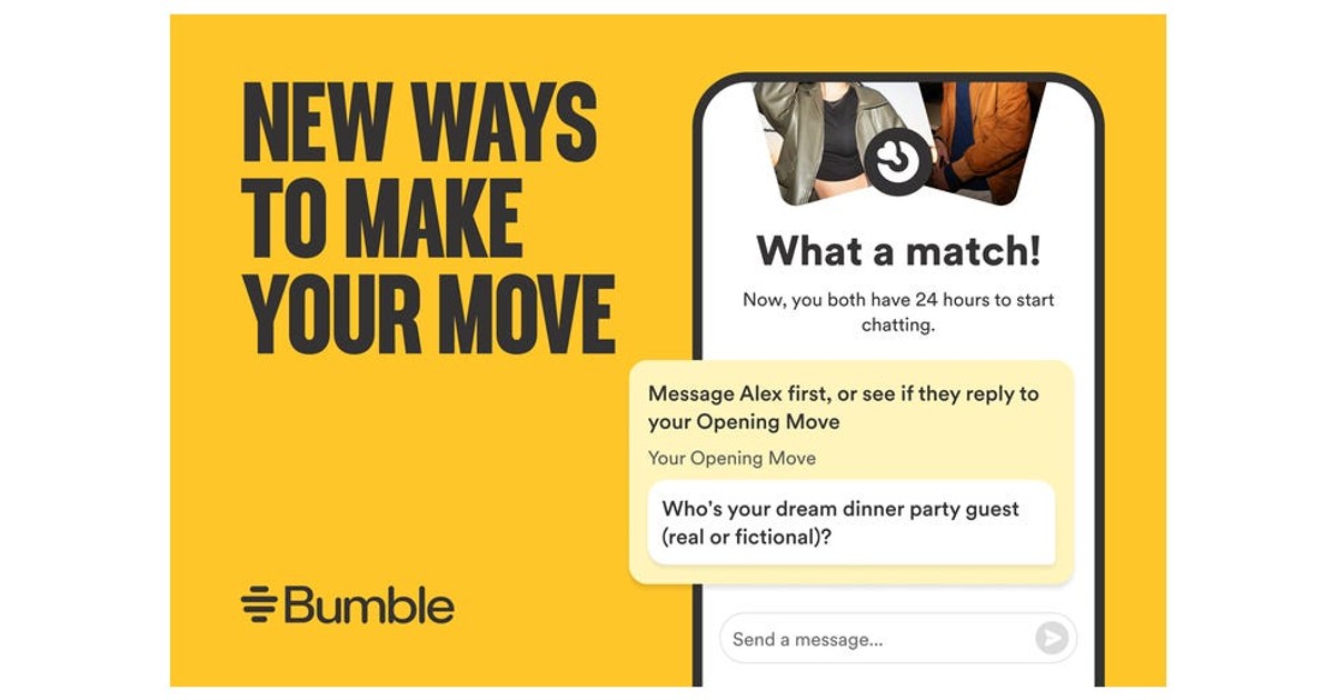 It's official: Bumble no longer requires women to send the first ...