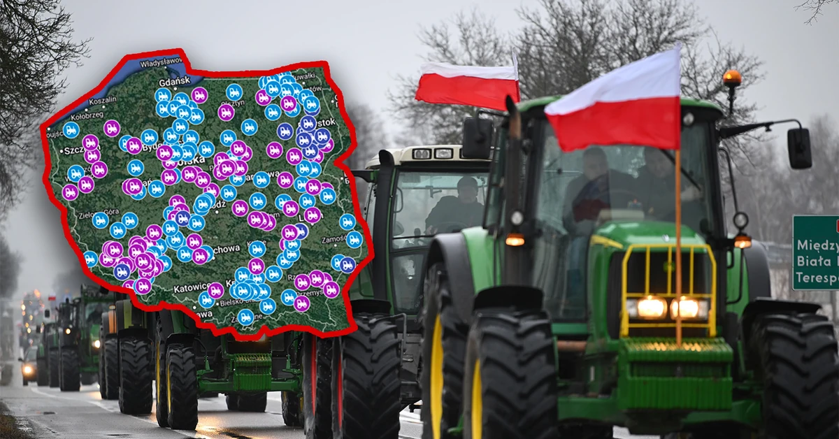 Protest 200 000 rolników już 10 maja. Oto MAPA, trasy, godziny i ...