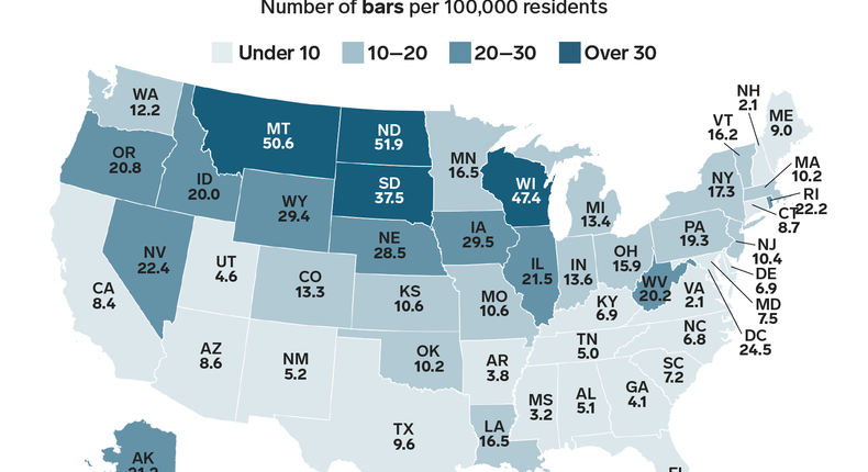 Prohibition began in the US 100 years ago today — this map shows how ...