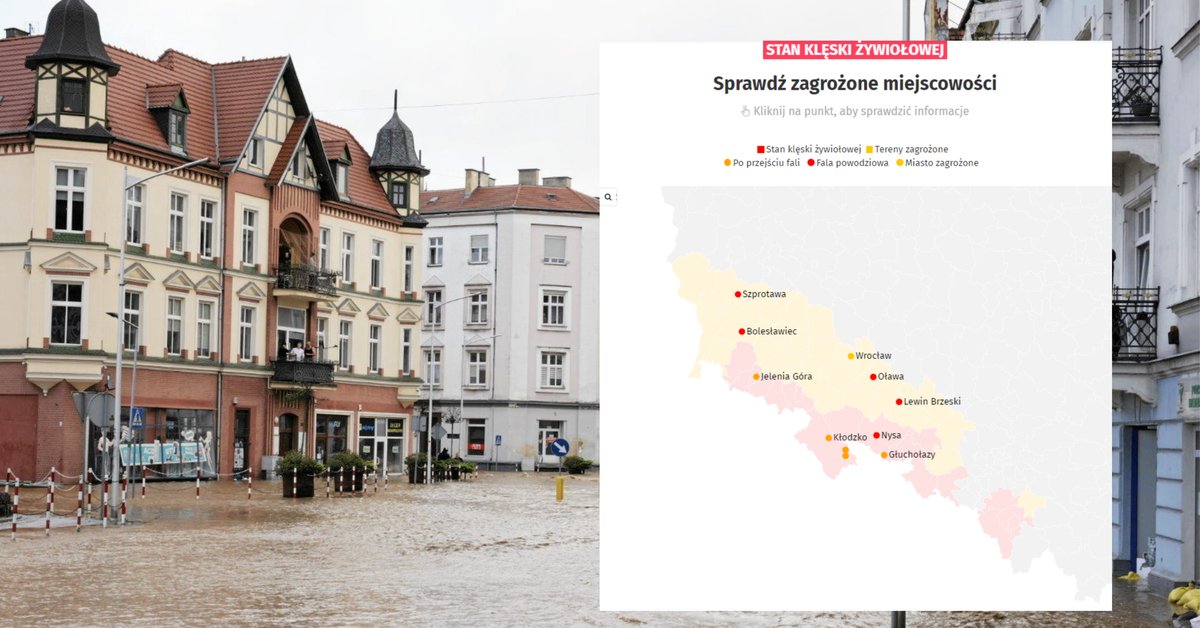 Polska walczy z ekstremalną powodzią. Sprawdzamy, które miejsca są ...
