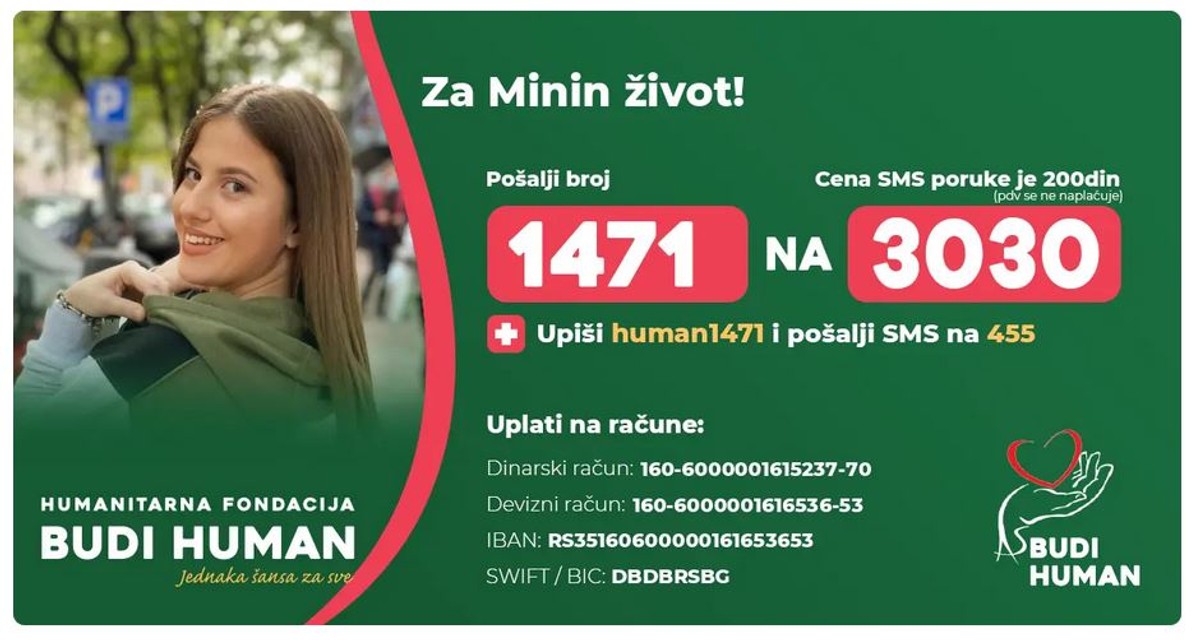 "ŽELIM DA ŽIVIM I IMAM DECU" Mina (22) je osetila bol u kičmi i više ...