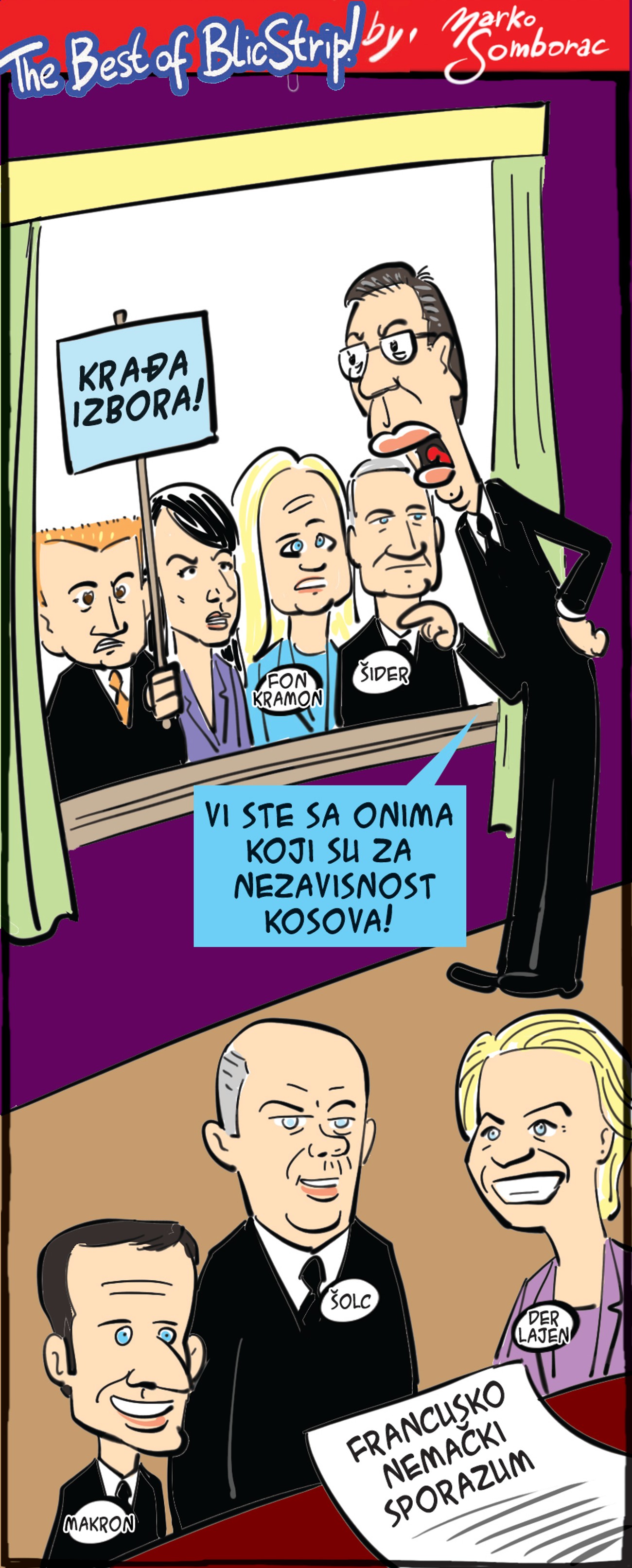 Blic strip, crta i piše: Marko Somborac - Blic