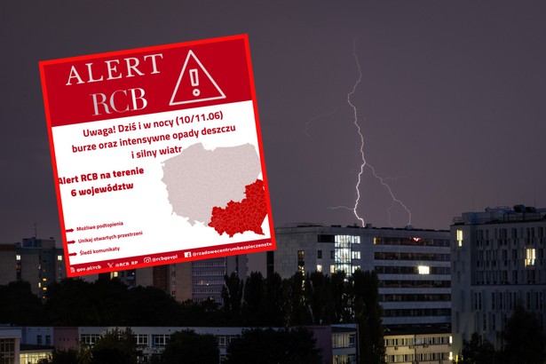 Alert RCB dla sześciu województw. Ostrzeżenie przed burzami - Dziennik.pl Alert RCB dla sześciu województw. Ostrzeżenie przed burzami - Dziennik.pl