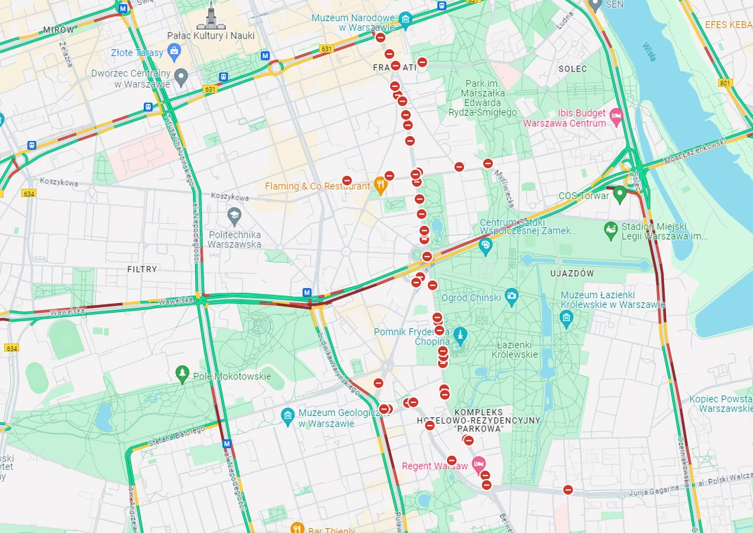 Protest rolników. Utrudnienia w wielu miejscach w Warszawie [MAPY]