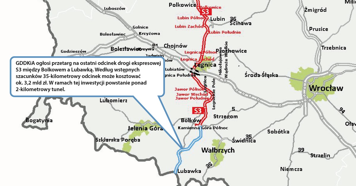 Trasa S3 do Czech. Dziś przetarg na drogi i trudny odcinek w górskim ...