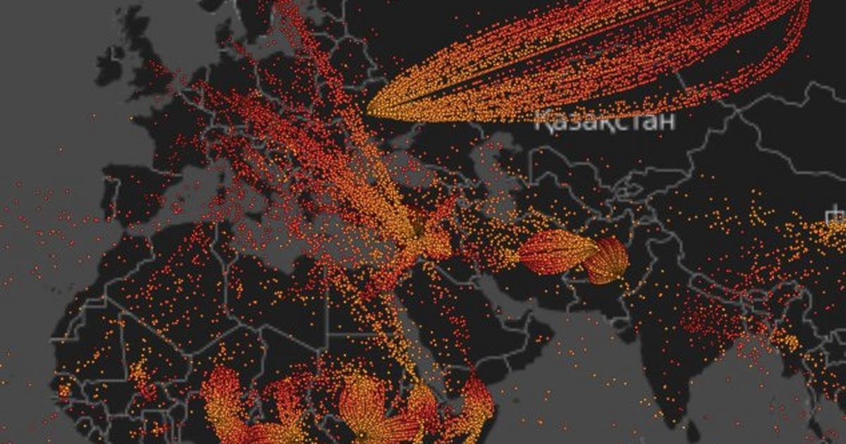 Mesmerizing maps show the global flow of refugees over the last 15 ...
