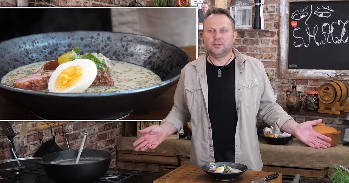 Tomasz Strzelczyk robi pyszny żurek bez zakwasu. Konieczny jest ten ...
