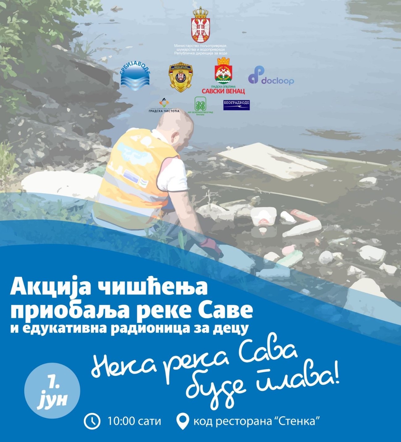 "Neka reka Sava bude plava", U četvrtak 1. juna akcija čišćenja ...