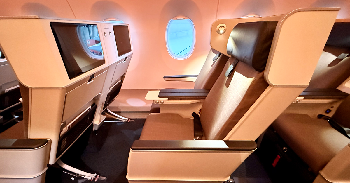 Blick in die Kabine des ersten Airbus A350 von Swiss | aeroTELEGRAPH