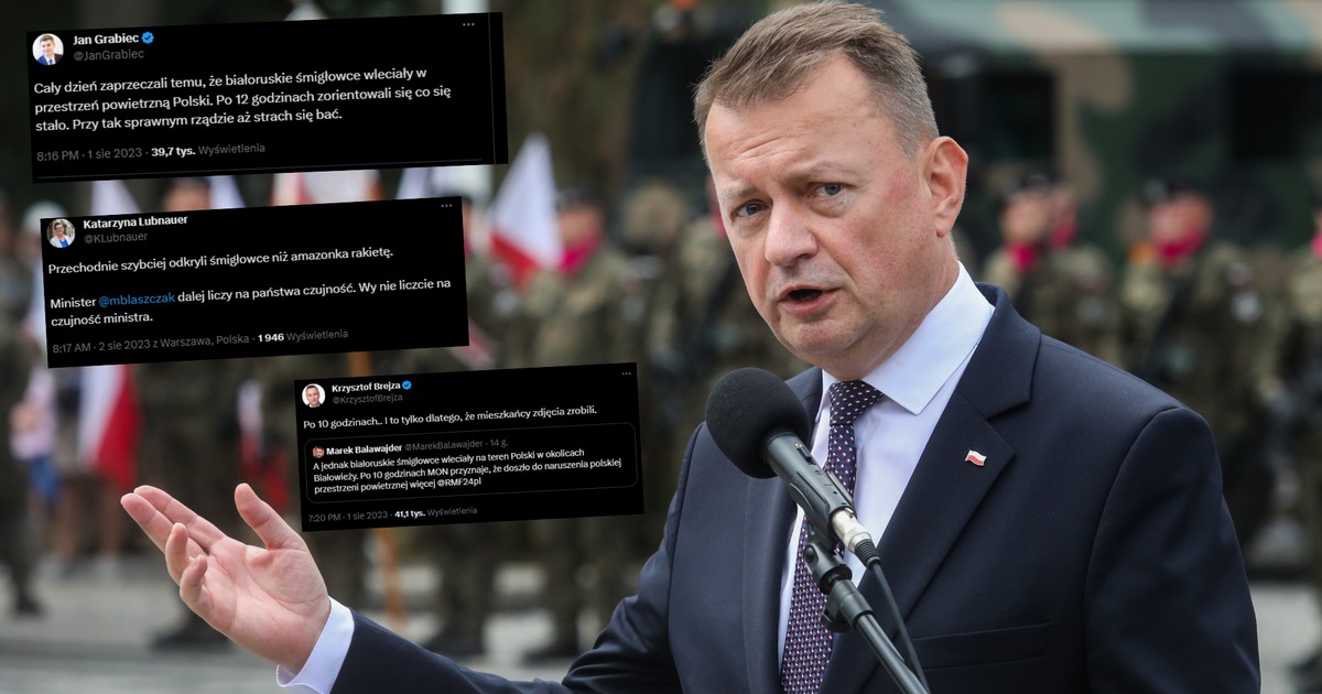 Burza w sieci po spóźnionej reakcji MON-u. "Kompromitacja Błaszczaka" - Wiadomości