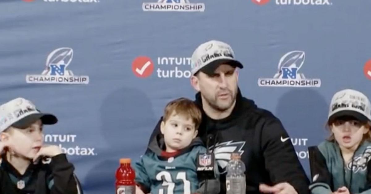 Eagles head coach Nick Sirianni's kids stole the show during his press ...