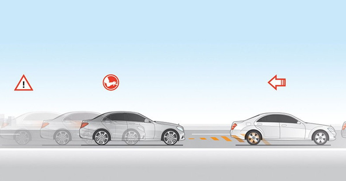 Collision Prevention Assist Plus w Mercedesie klasy C – aktywny system ...