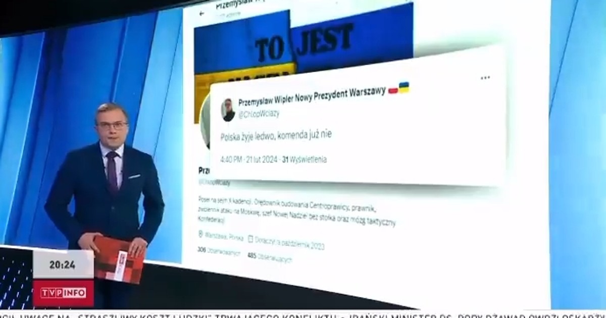 Fatalna wpadka TVP. Poseł Wipler nie wytrzymał. "Przeprosiny albo pozew"