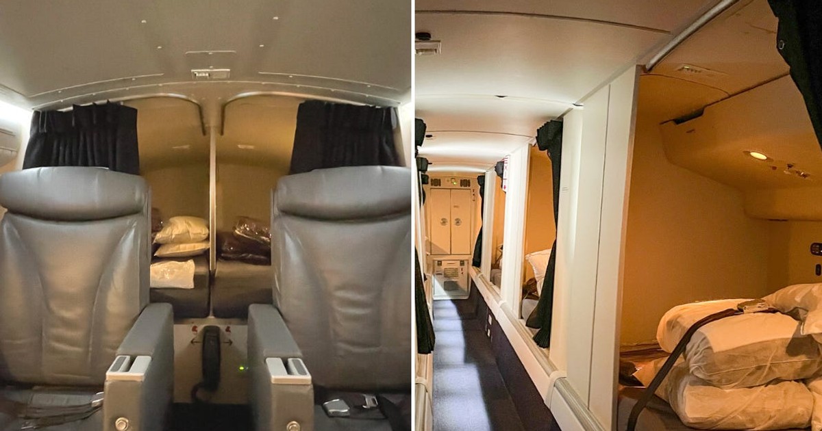I went inside the secret airplane rooms where flight attendants and ...