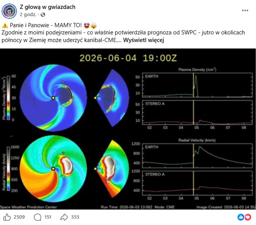 Zorza polarna nad Polską? Noc z czwartku na piątek może być wyjątkowa