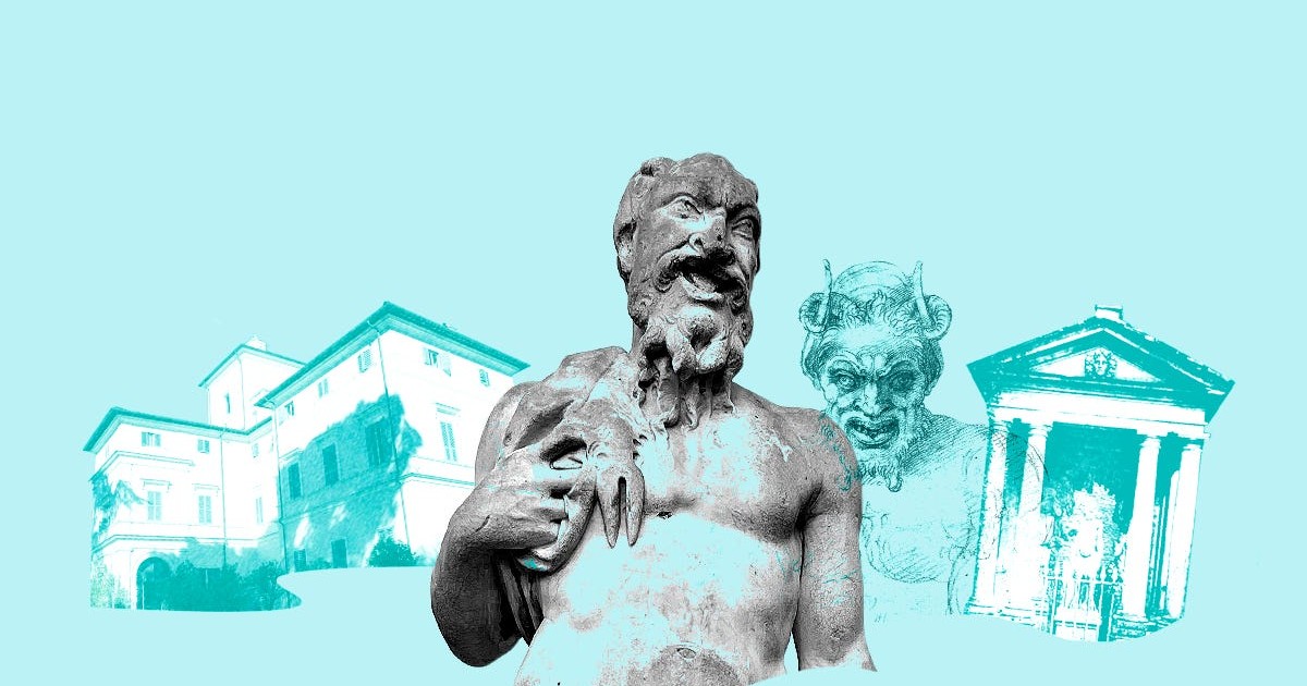 A crumbling, long-forgotten statue with an unusual erect phallus might ...