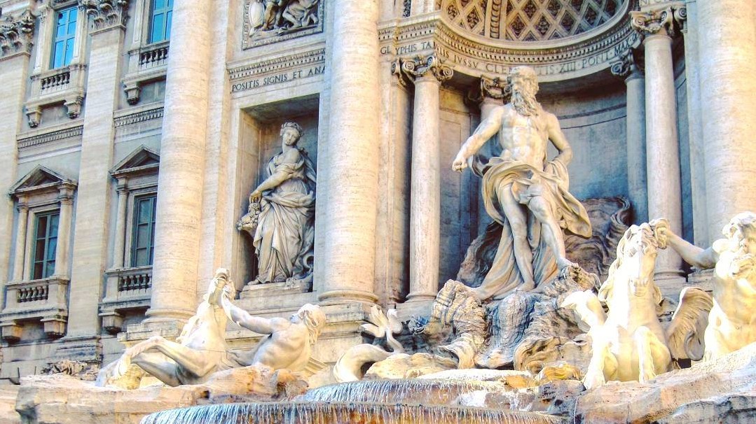 Vörössé vált a római Trevi-kút vize