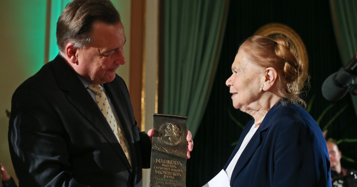 Julia Hartwig uhonorowana Nagrodą im. Cypriana Kamila Norwida - Wiadomości