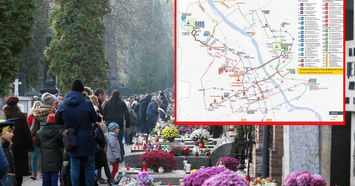 Wszystkich Świętych 2023. Warszawa: Jak dojechać na cmentarze? Zmiany w organizacji ruchu ...