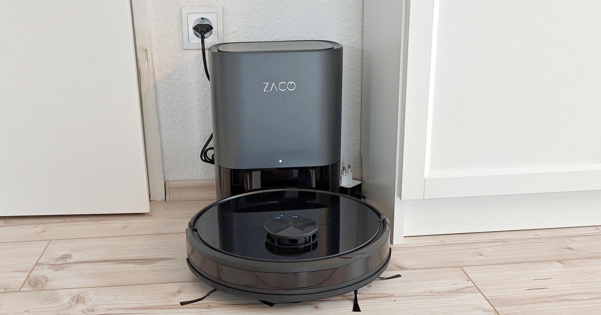 Robot vacuum cleaner with suction station Zaco A10 Pro in the test ...