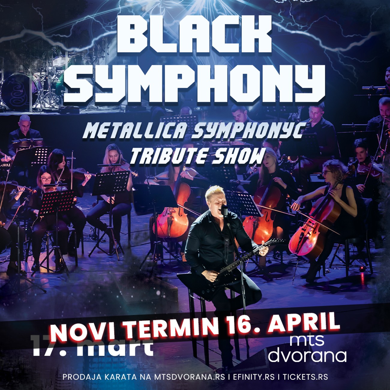 BLACK SIMPHONY- METALLICA SYMPHONY TRIBUTE SHOW 16. aprila U MTS ...