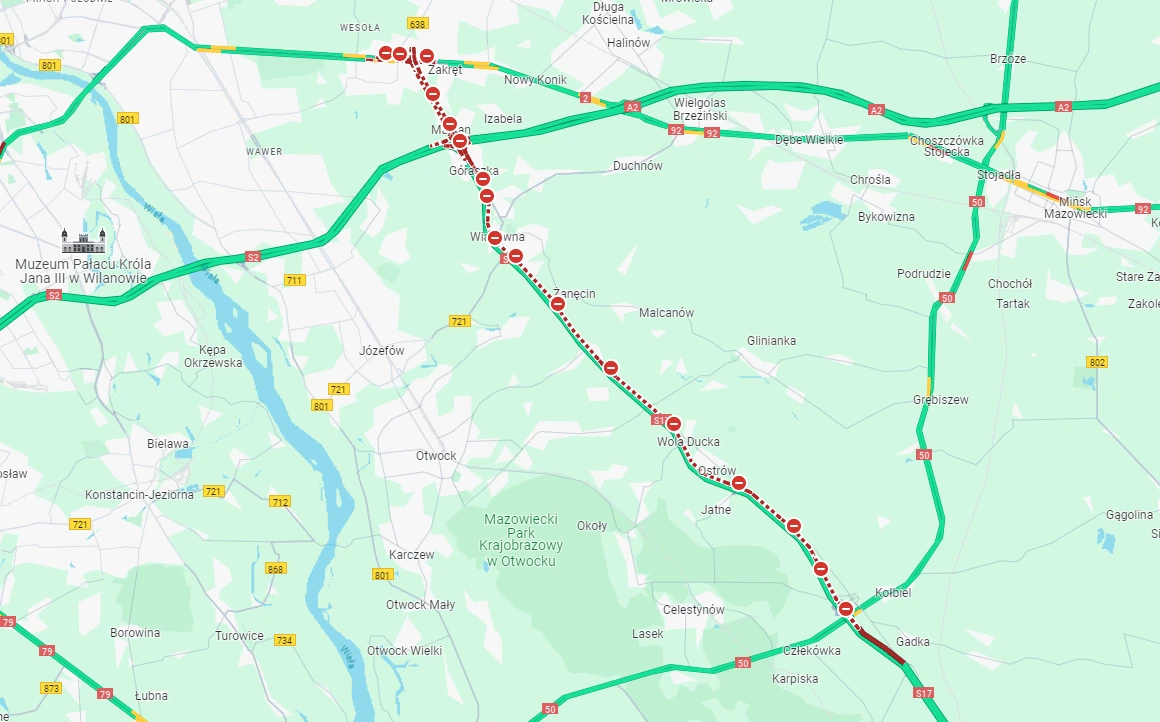 Protest rolników. Utrudnienia w wielu miejscach w Warszawie [MAPY]