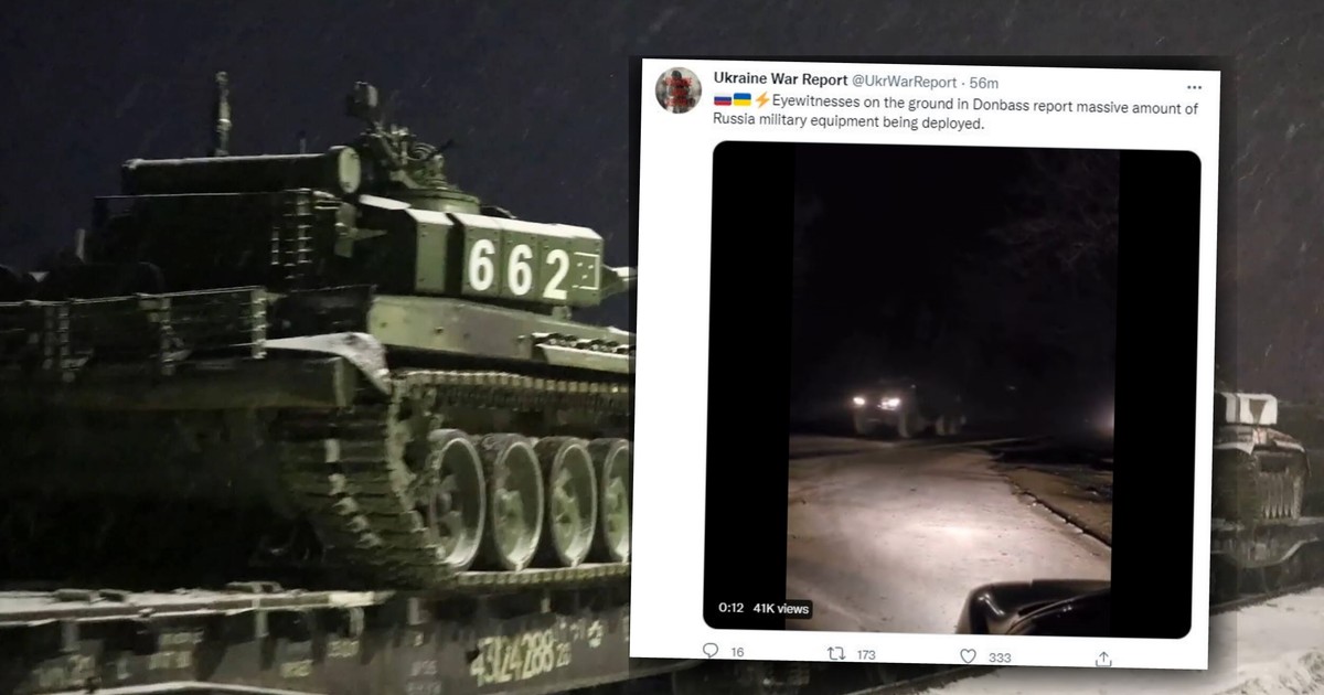 Ukraine. Russian tank columns enter the Donbass