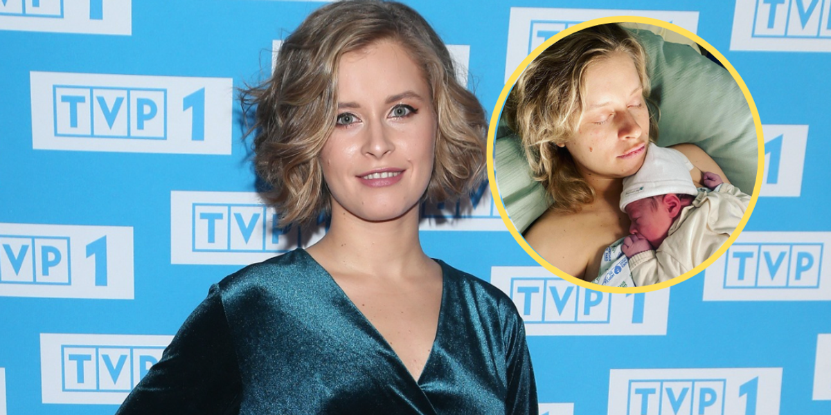 Gwiazda "Leśniczówki" TVP urodziła. Synek aktorki urodził się poza ...