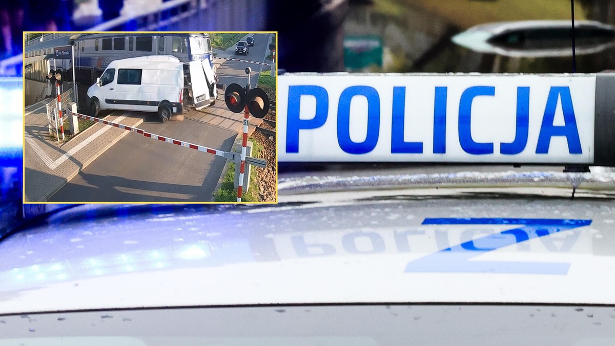 Pociąg uderzył w bus. Policja publikuje wstrząsające nagranie - Wiadomości