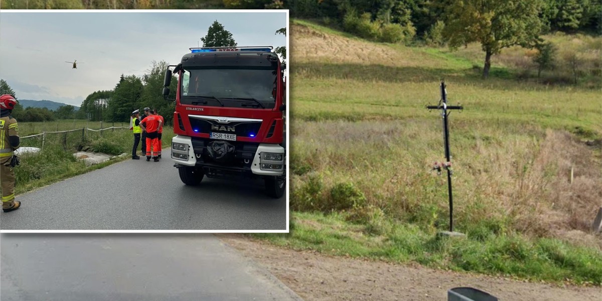 Lutcza: śmiertelny wypadek motocyklisty. Zginął żołnierz z Dęblina