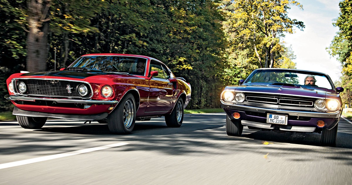 Mustang Mach 1 kontra Dodge Challenger R/T - większość wybierała ...