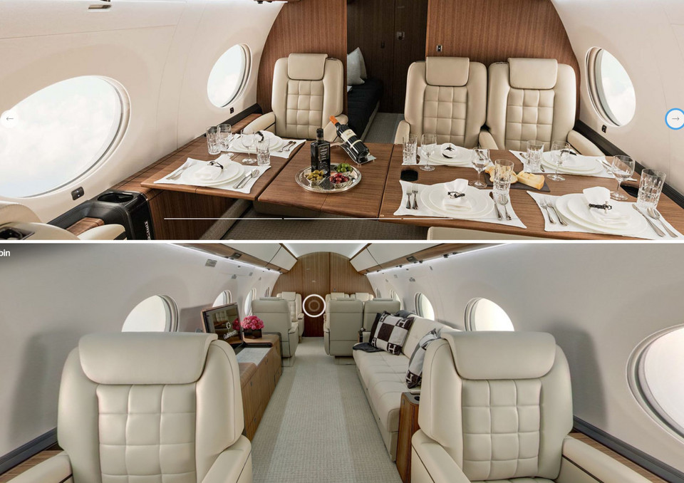 Elon Musk w Krakowie. Odrzutowiec robi wrażenie. Kuchnia, kabina VIP ...