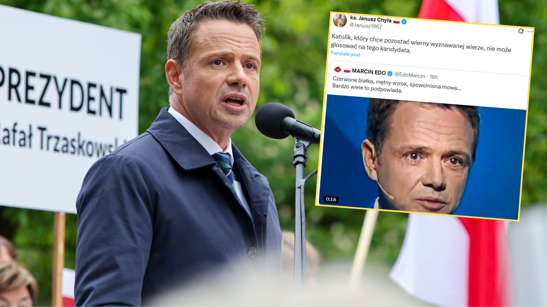 Ksiądz apeluje, by nie głosować na Trzaskowskiego. Jest reakcja posła KO