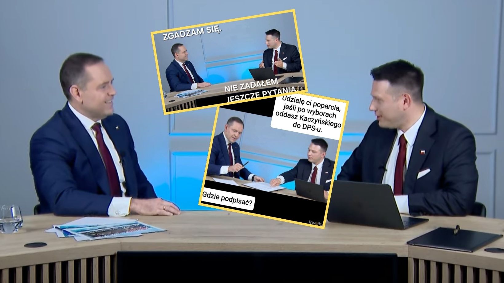 Karol Nawrocki porozmawiał ze Sławomirem Mentzenem. Internet zalała fala memów [GALERIA ...