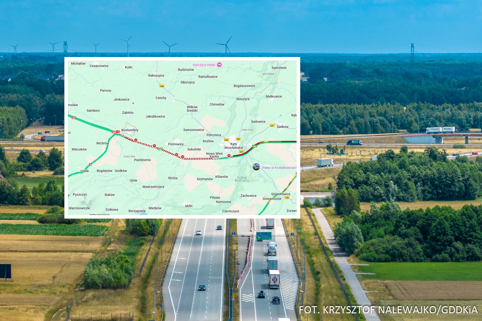 Wypadek na A4. Pożar i totalny paraliż na autostradzie. Korek ma aż 17 km! [MAPA]