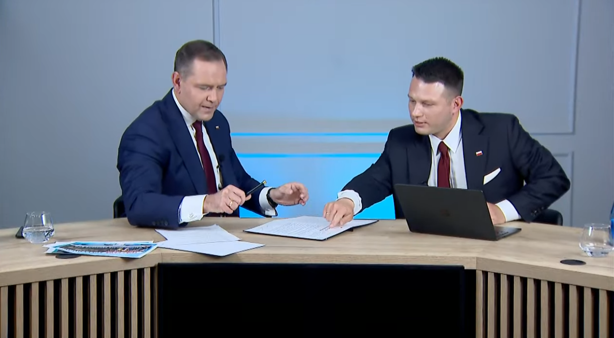 Spotkanie Nawrockiego z Mentzenem według TV Republika. "Takie porozumienie"