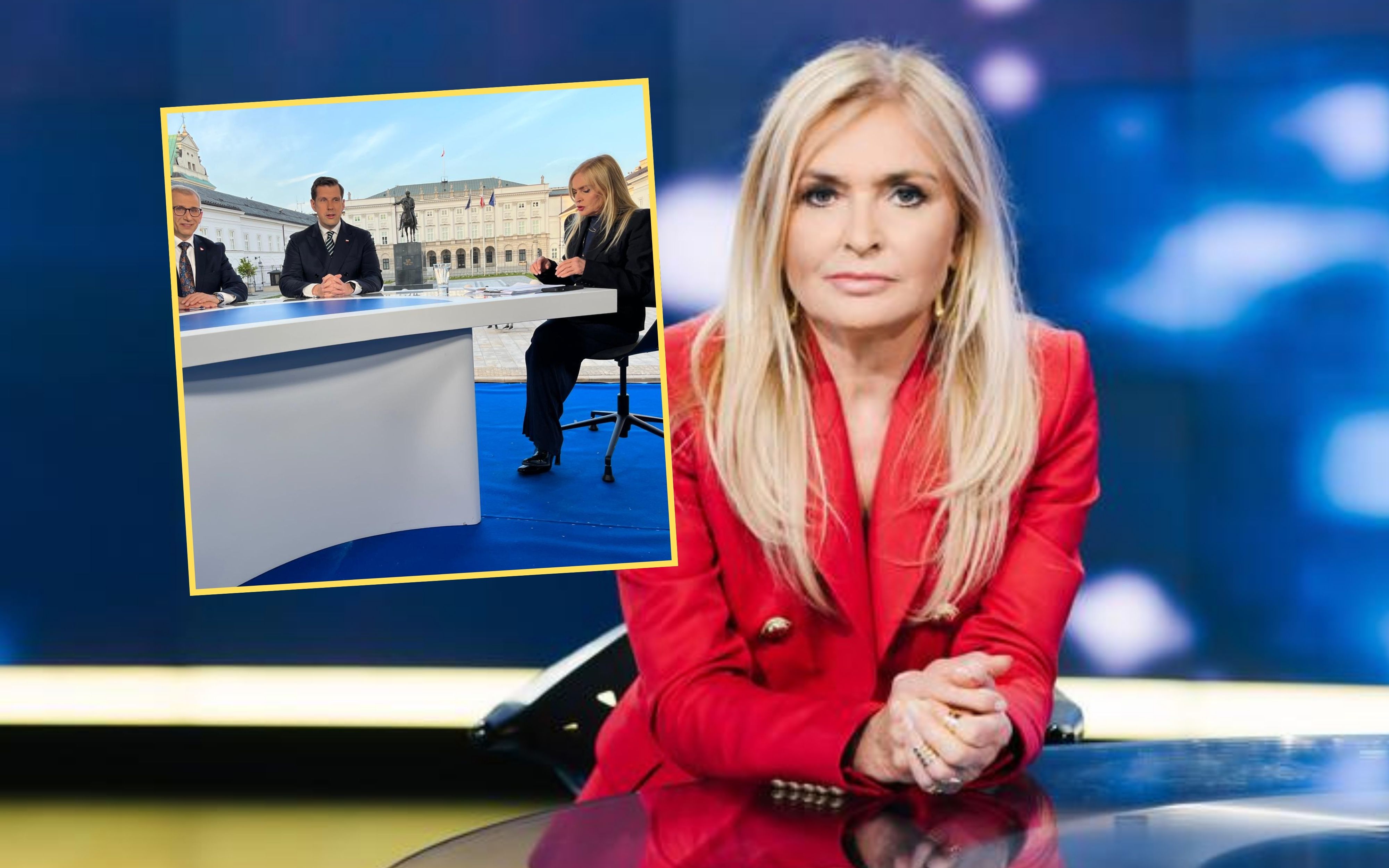 Niecodzienna sytuacja w "Kropce nad i". Monika Olejnik przerwała rozmowę