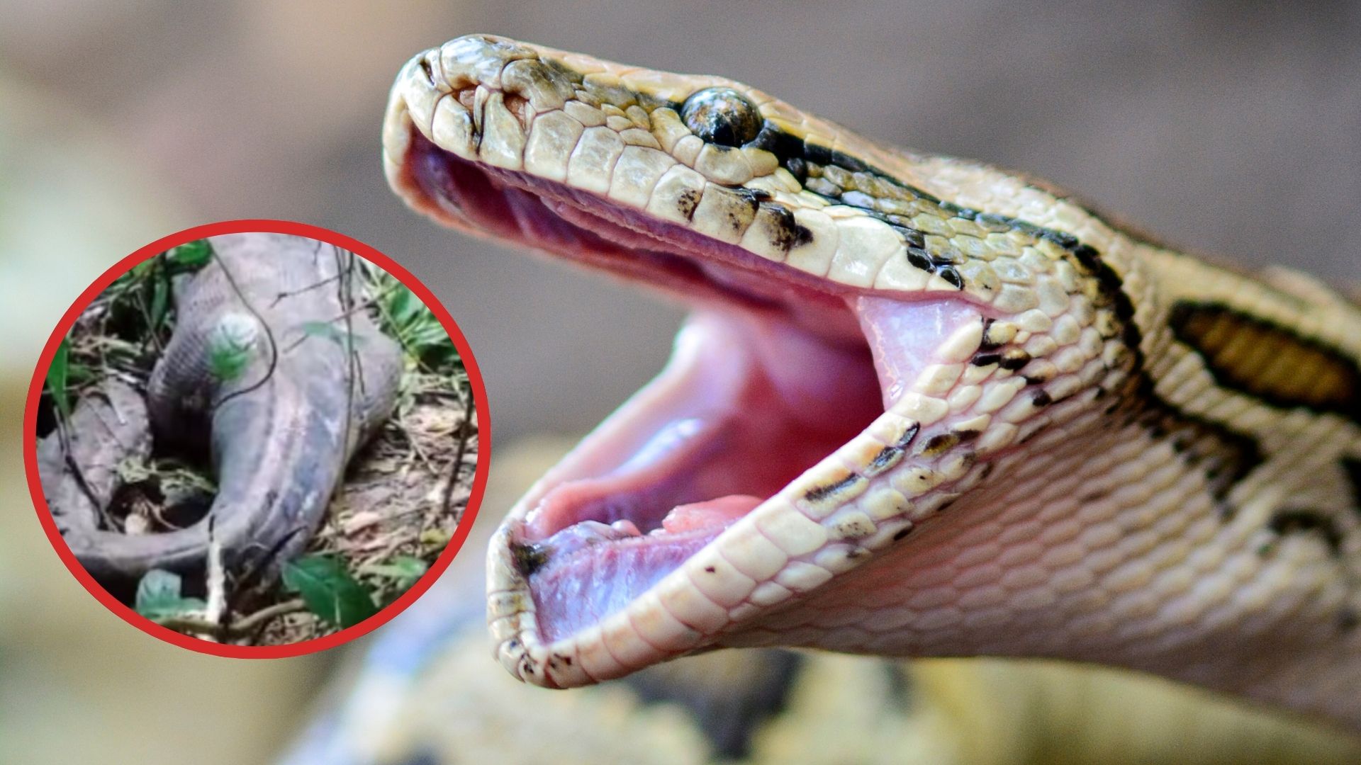 Makabryczne odkrycie. Ogromny pyton udusił i połknął kobietę w całości