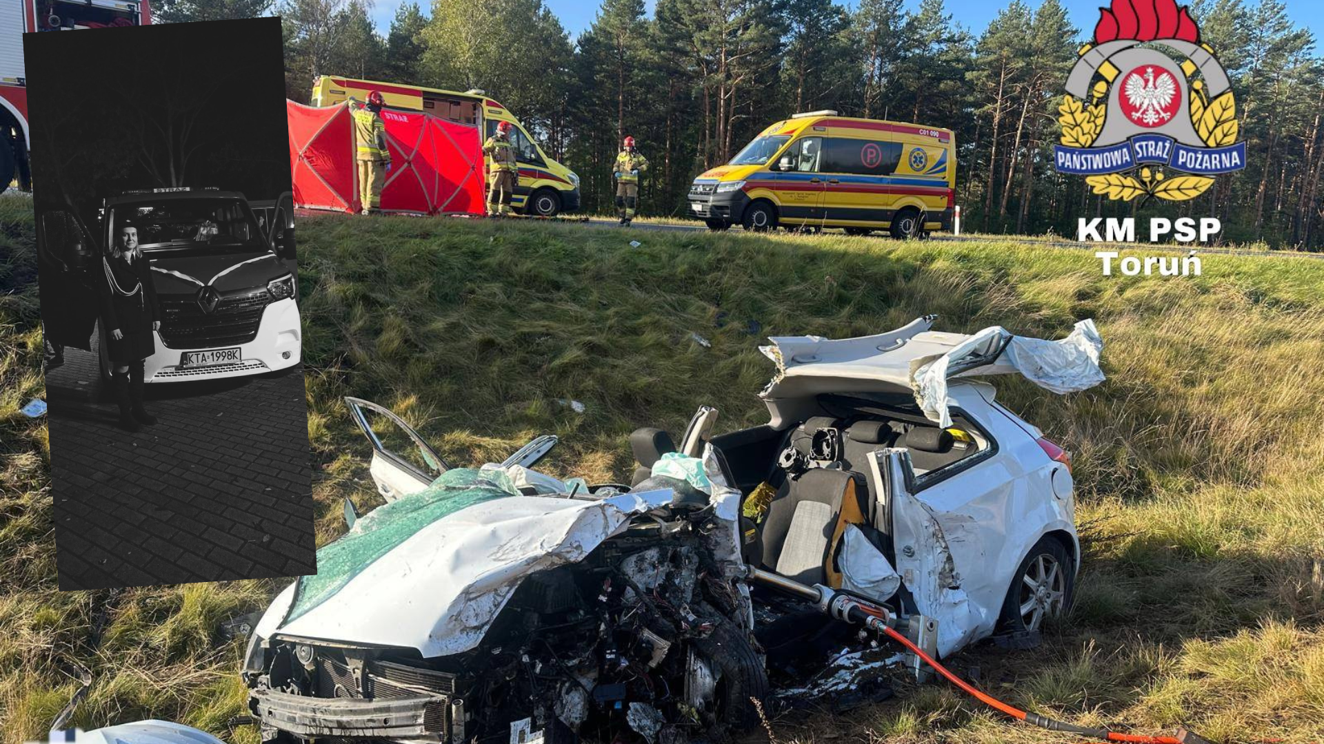 Tragedia na drodze pod Toruniem. Zginęła 26-letnia druhna OSP