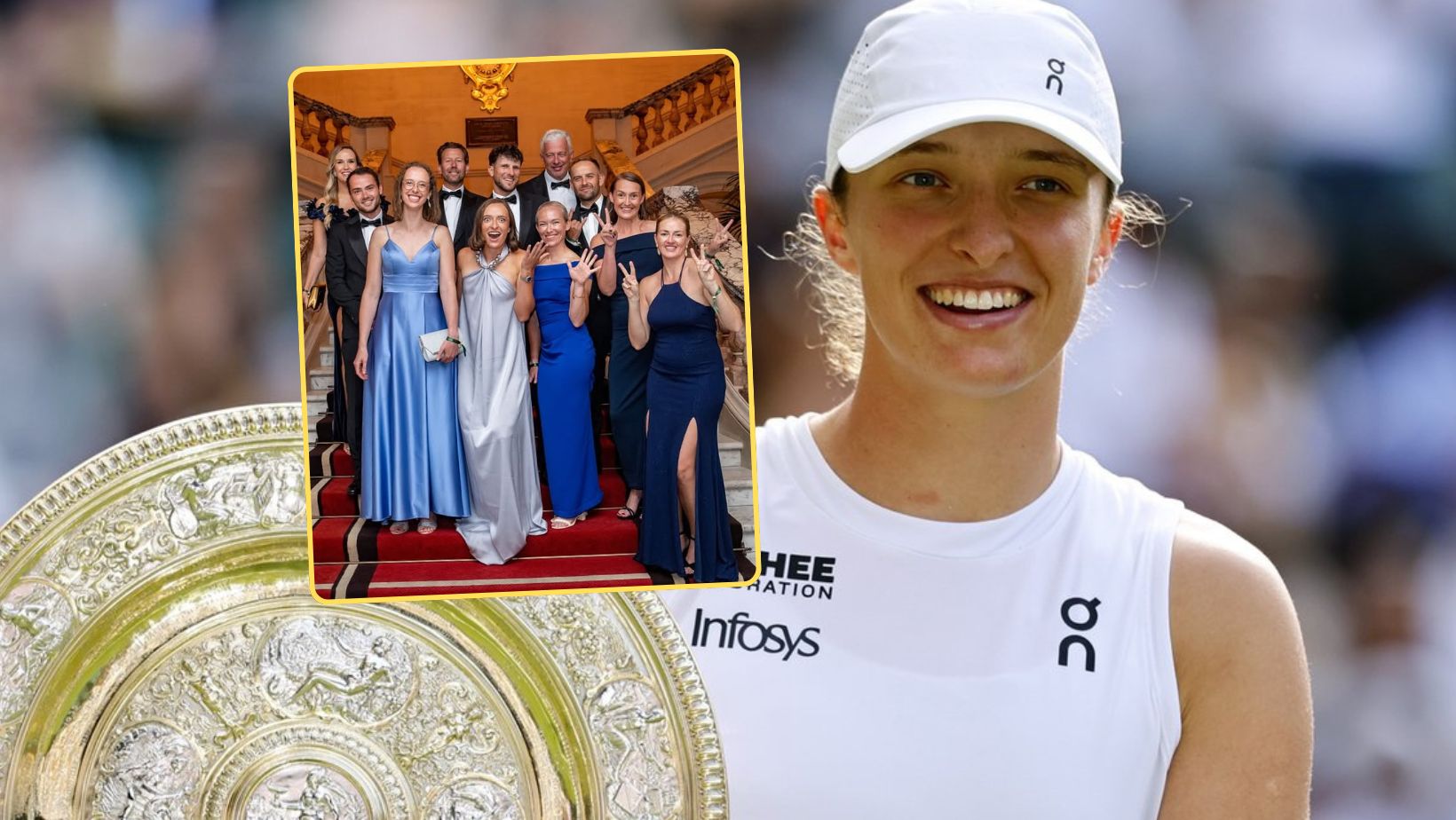 Iga Świątek na balu zapozowała z najbliższymi. Kto jest kim w sztabie ...