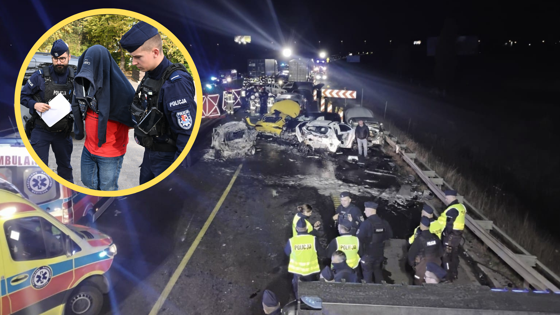 Nowe informacje po karambolu na S7. Adwokat kierowcy tira ujawnia jego stan