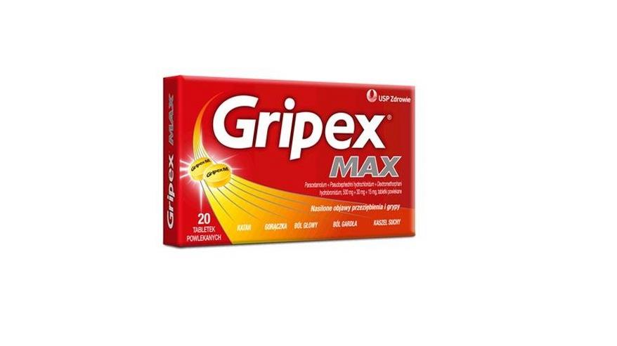 Gripex Max - wskazania, przeciwwskazania, skutki uboczne