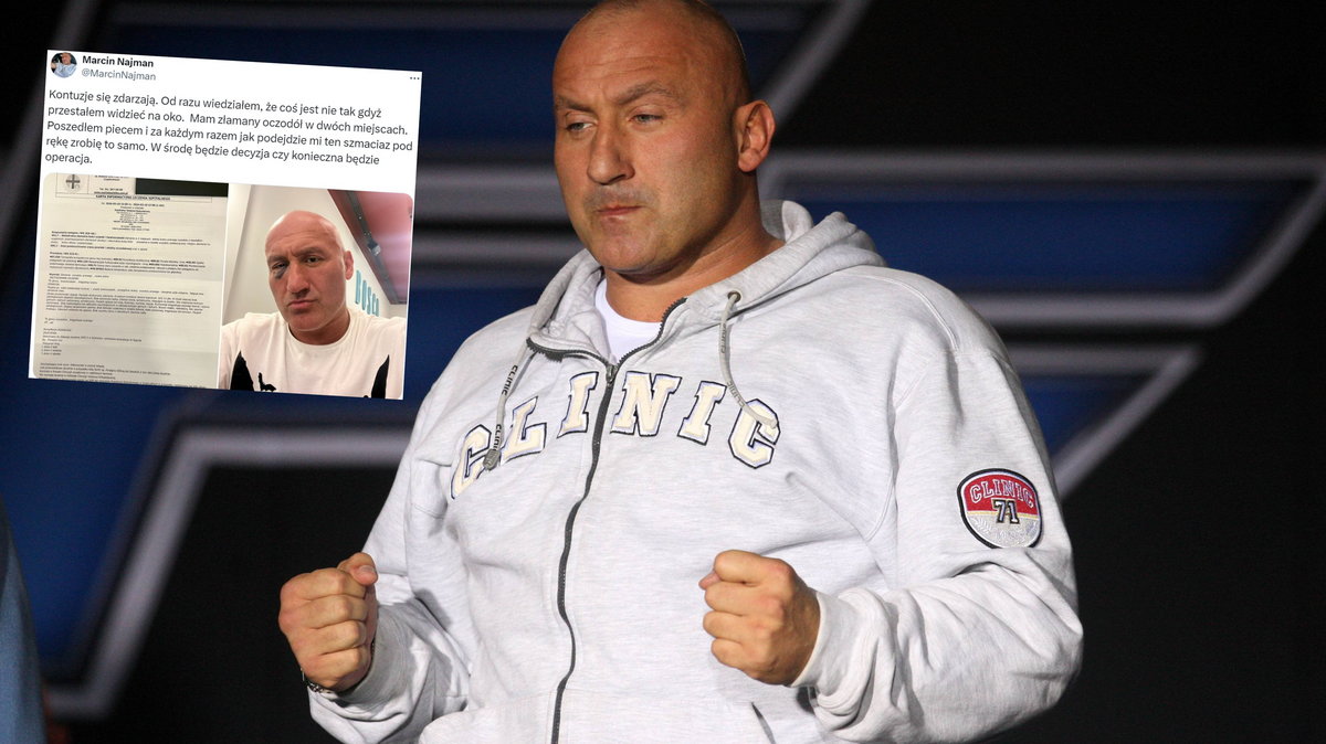 Najman tłumaczy się z porażki. Trafił do szpitala! "Przestałem widzieć ...