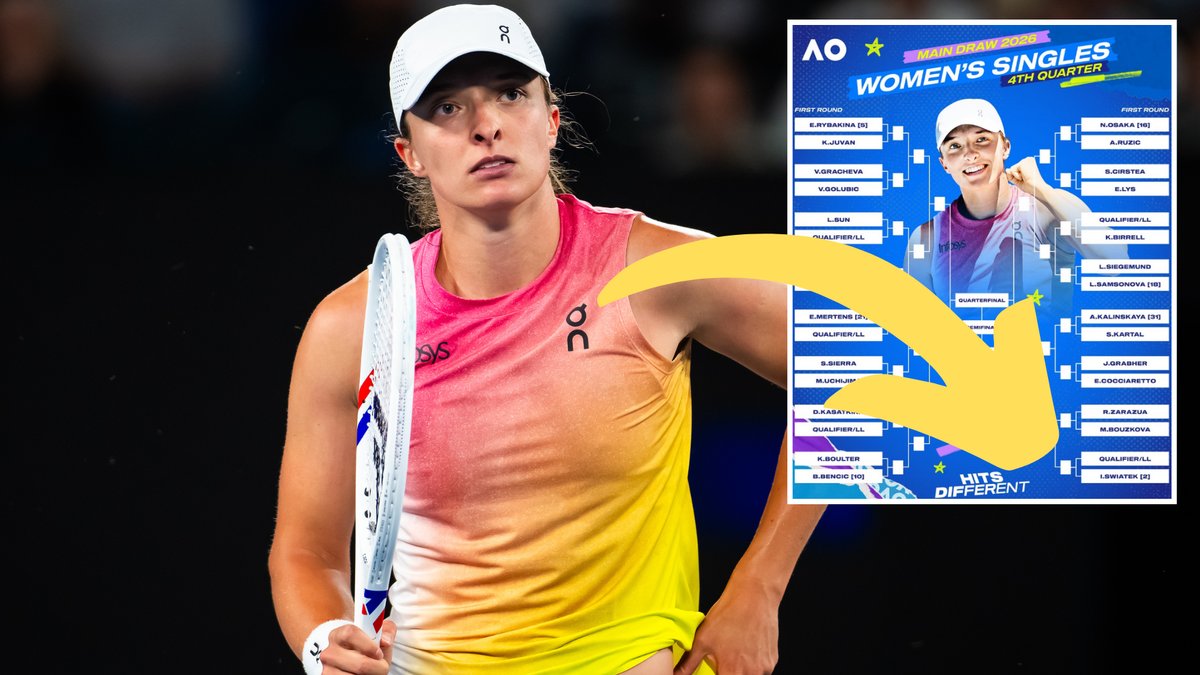 Oto rywalki Świątek w Australian Open! Piekielnie trudna drabinka ...