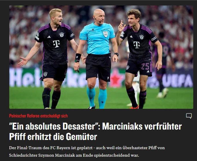 Niemcy aż kipią ze złości po decyzji Szymona Marciniaka. "Katastrofa ...