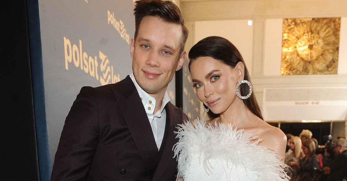 Edyta Zając w spektakularnej kreacji na gali Polsatu. Towarzyszył jej ...