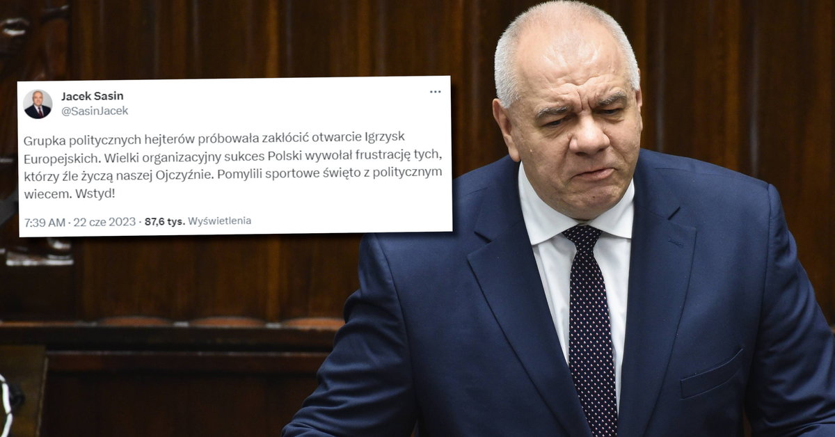 Jacek Sasin reaguje na sceny w Krakowie. "Frustracja, wstyd" - Przegląd Sportowy Onet