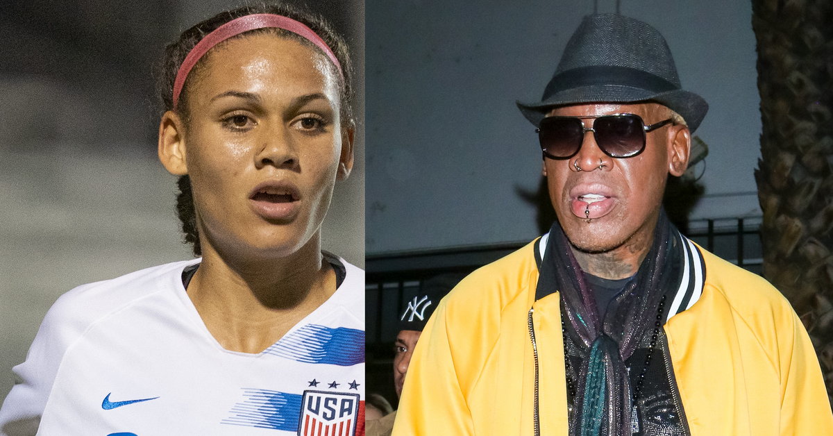 Trinity Rodman, córka Dennisa Rodmana gra profesjonalnie w piłkę nożną ...