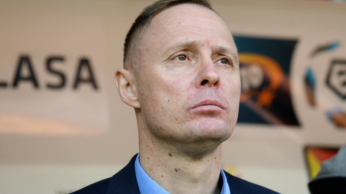Ireneusz Mamrot po meczu Jagiellonia Białystok - Zagłębie Sosnowiec ...