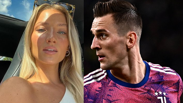 Dziewczyna Arkadiusza Milika odsłoniła brzuch. Ale ona ma formę! - Przegląd Sportowy